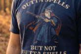 Outta Spells But Not Outta Shells T-Shirt – Wizardly Tees